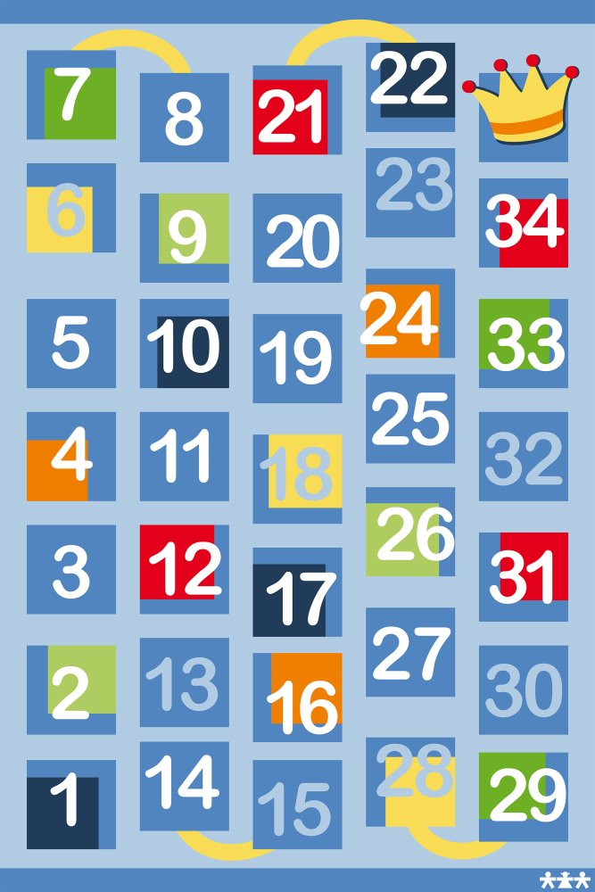 Children's carpet - numbers (2 x 3 m) :: PETONA.cz
